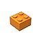 Amazon.com: Orange 2x2 Bricks Bulk, 100 Piece Classic Building Bricks ...