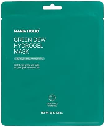 Amazon.com : Green Dew Hydrogel Mask | Vegan Face Mask with Neem Leaf ...
