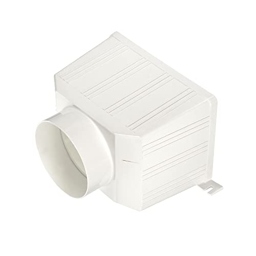 PATIKIL Duct Pipe Connector Flange 110mm OD, PVC Siphon Drain Straight ...