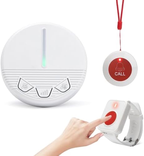 CYSSJF Wireless Caregiver Pager Nurse Alert System Smart Call Button ...