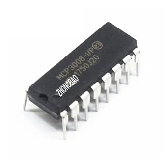 Microchip MCP3008-I/P MCP3008 8-Channel 10-Bit A/D Converters SPI ...