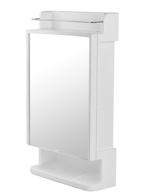 Plastic Multipurpose Wall Mounted Storage Cabinet with Mirror, Prime ...