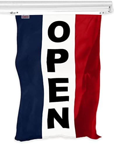Amazon.com : NEW 3x5 Vertical OPEN Sign Flag 3ft x 5ft Large Banner ...