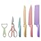 Amazon.com: TJ POP Colorful Kitchen Knife Set 6 PCS, Colored Knives Set ...