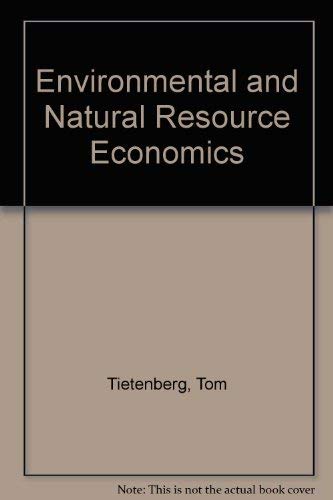 Environmental and natural resource economics : Amazon.in: Books