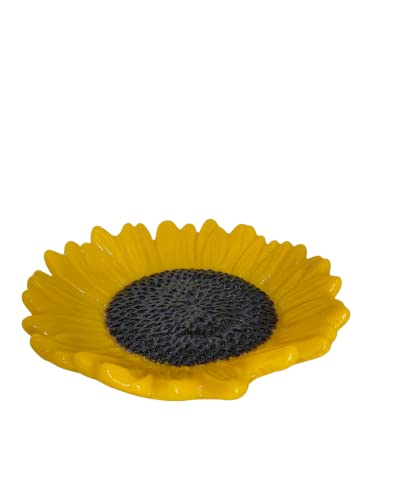 Amazon.com: Fused Glass Sunflower Bowl, Yellow and Brown : Home & Kitchen