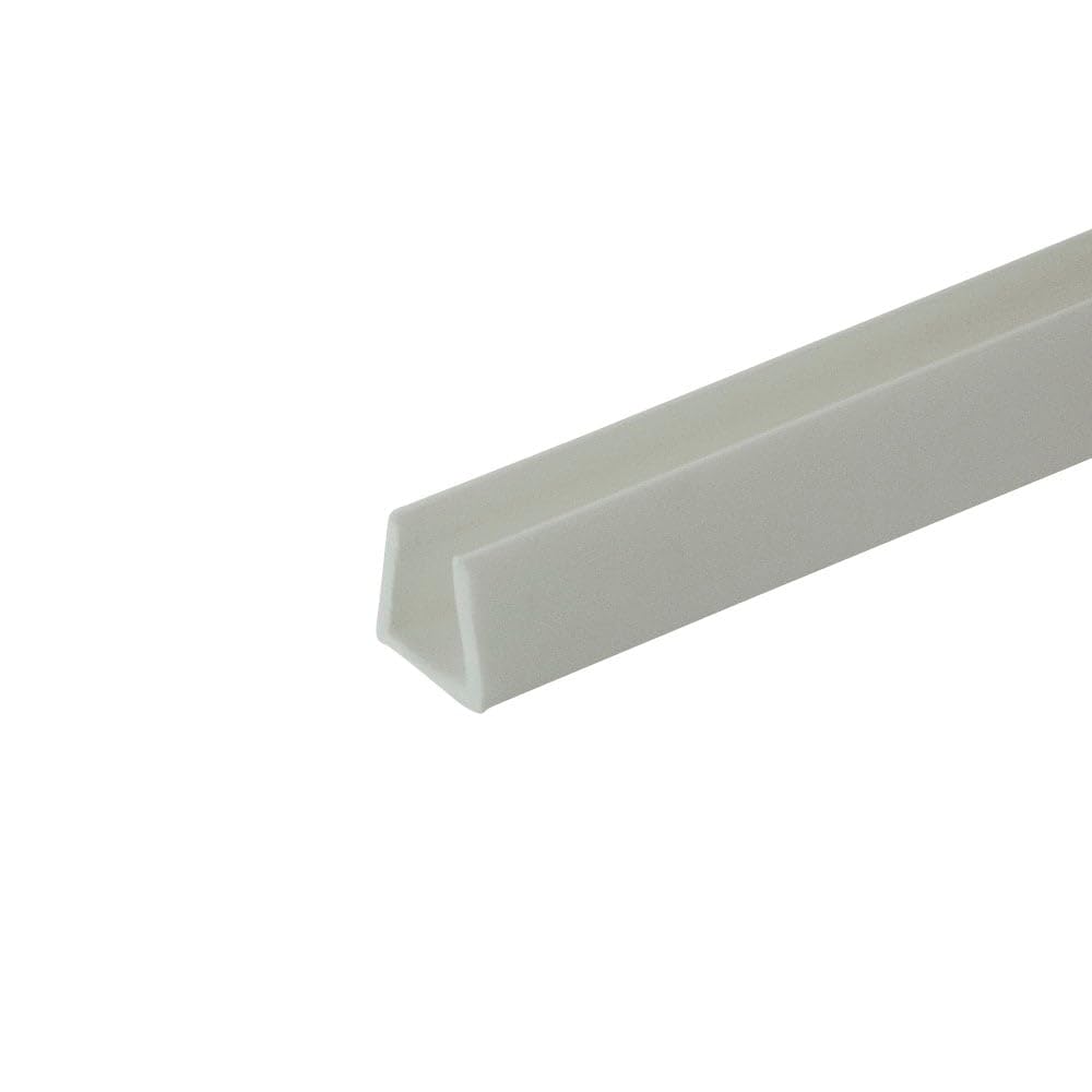 Snapklik.com : Outwater Plastics White 1/4 Styrene Plastic U-Channel/C ...