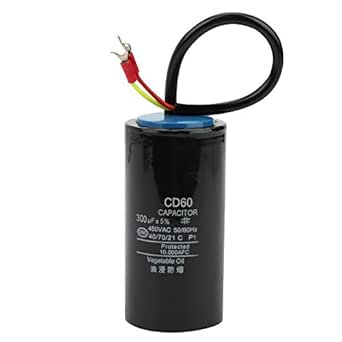 Start Capacitor, CD60 300UF Film Motor Start Capacitor Mini Round Run ...