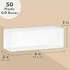 Amazon.com: Juvale 50-Pack 2x2x6 Clear Boxes - Plastic Gift Boxes for ...
