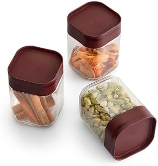 Buy CELLO Qube Fresh Glass Storage Jar | Container with Air tight ...