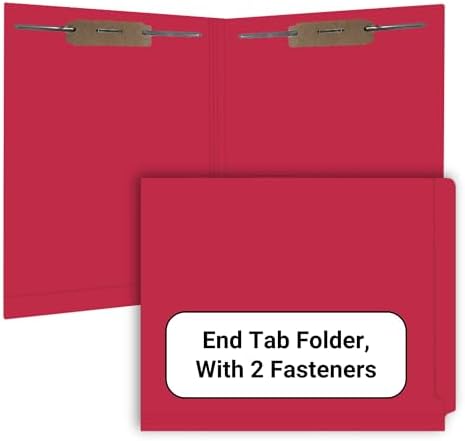 Amazon.com : Red Medical File Folders, USA Made, Doctor Stuff, Two 2 ...