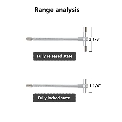 Snapklik.com : Beslands 6 Pc Telescoping Gage Set, T-Bore Hole Gauges ...