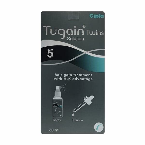 Tugain Twins 5% W/V Topical Solution Each 60 ml : Amazon.in: Health ...