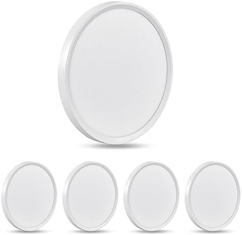 5PK 9 Inch LED Flush Mount Ceiling Light, 18W, 1860LM, 3000K/4000K ...