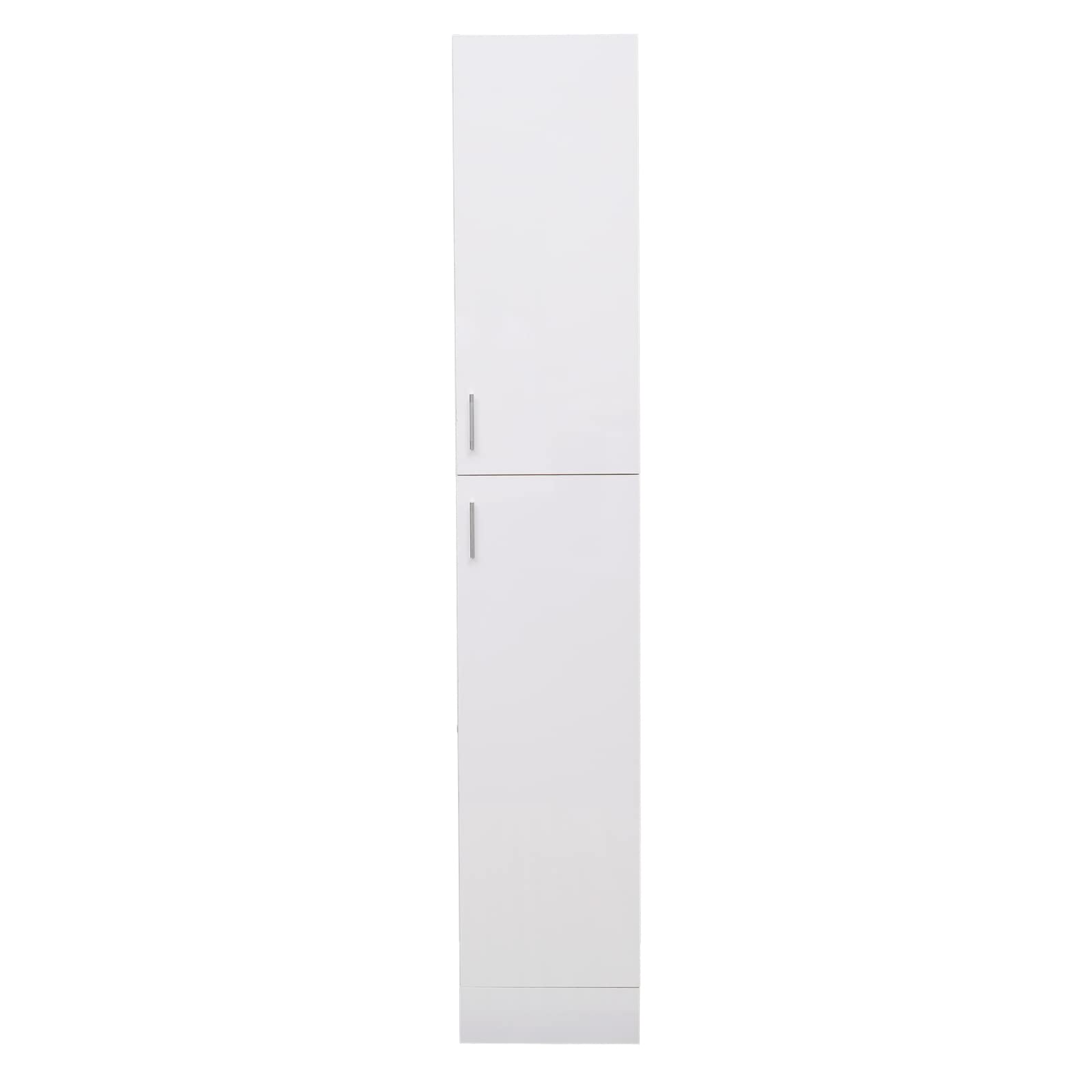 Jamiah White Tall Kitchen Cupboards Bathroom Tall Cabinet Bathroom ...