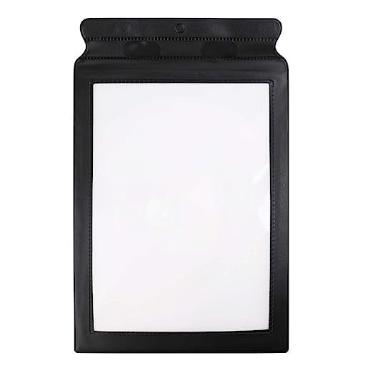Keetoz A4 Paper Size Magnifying Glass, PVC Plastic Full Page Reading ...