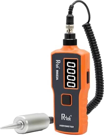 R-TEK Digital Vibration Meter, High Precision Split Type Digital ...