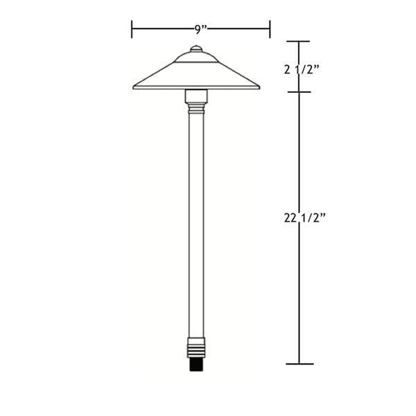 Snapklik.com : VOLT Max Spread 12V Stainless Steel Path Light