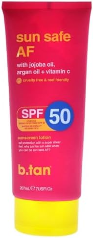 Amazon.com: B.Tan Sun Safe AF SPF 50 Lotion Unisex 7 oz : Beauty ...