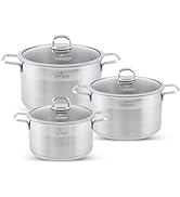 LIFE SMILE Cookware Set - Pots and Pans set Granite Non Stick Coating ...
