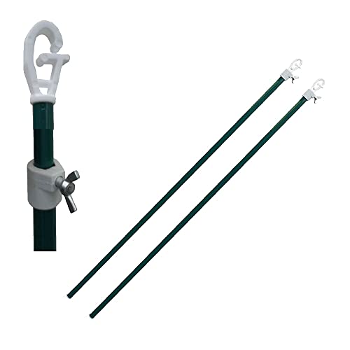 Twin Pack 2.2 Meter Normal Prop For Washing Line, Butterfly Wing Nut ...