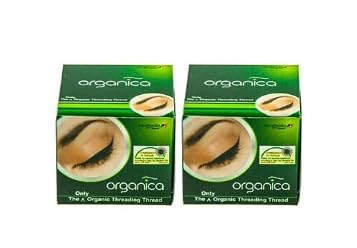 The GIFTERY Organica Eyebrow Thread Box of 2 Spools X 300 m Cotton ...