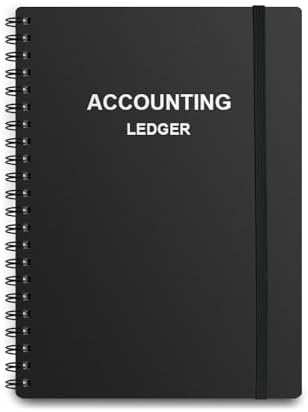 Amazon.com : HAUTOCO Accounting Ledger Book A5 Horizontal Ledger Books for Small Business ...