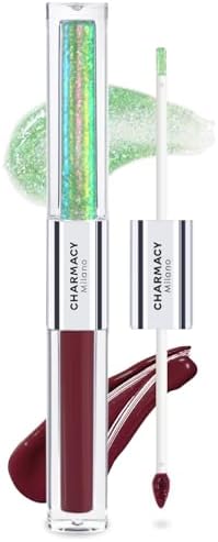 Amazon.com : CHARMACY Multichrome Double Head Non-Stick Lip Glaze ...