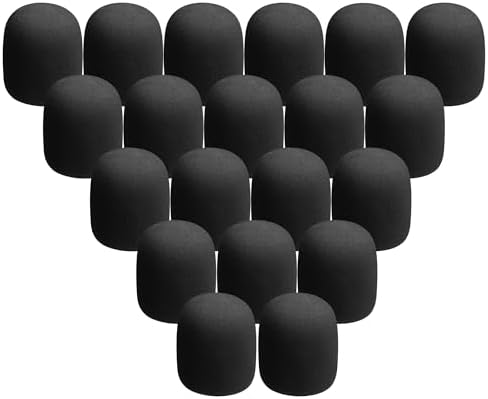 Amazon.com: 20Pcs Microphone Foam Covers Thick Handheld Stage ...
