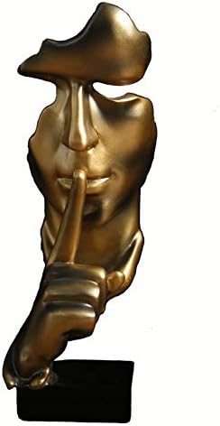 Amazon.com: fazhongfa Thinker Statue - Silence is Gold Modern Decor ...