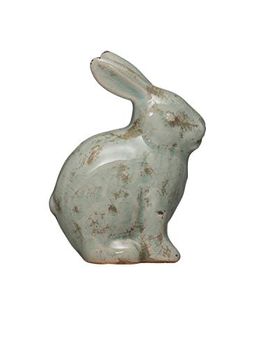 Creative Co-op Rabbit, terracotta, Aqua – BigaMart