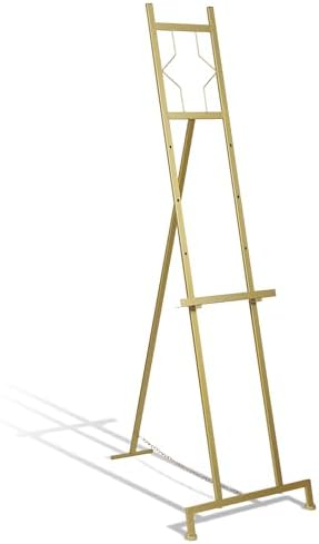 Amazon.com: 2Pcs 46inch Large Metal Easel Stand for Display, Golden ...