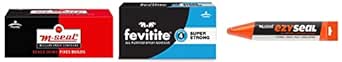 Pidilite FEVITITE Epoxy Adhesive, 450 g, (Black) (1Pc) & M-Seal Ezyseal ...