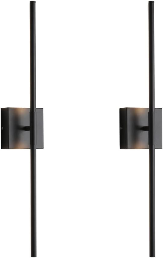 Reddragon lighting Set of 2 Minimalist Long Tube Linear LED Wall Sconce ...