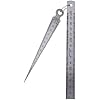 Regla cónica para regla de calibre y recta, 1-15 mm, 1-15 cm, acero ...