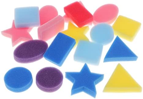Amazon.com: LEOBRO 30pcs Sponge Painting Shapes Painting Craft Sponge ...
