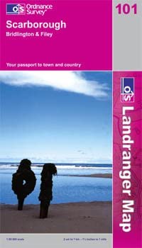 Scarborough, Bridlington & Filey OS Landranger Map 101: Amazon.co.uk ...