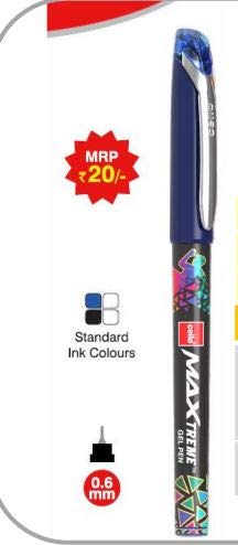 Bic Cello Maxtreme Gel Pen - Pack of 10 Pens (Blue, 0.6 mm) : Amazon.in ...