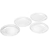 Amazon.com | WOLFF - Set of 4 Pearl Beaded Crystal Dessert Plates ...