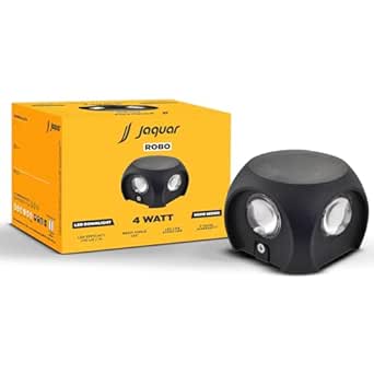 Jaquar 4-Watt Robo Oval 4-Way Up-Down Outdoor LED Light Fixture ...