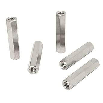 Amazon.co.jp: Coupling Nut M8 Stainless Steel SUS304 (5 pieces, M8 x ...