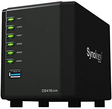 Amazon.com: Synology 4 bay NAS DiskStation DS416slim (Diskless ...