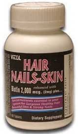 Amazon.com: Vitol Hair/Nails/Skin 120 Tab : Everything Else