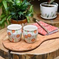 Buy Lyallpur Stores Ceramic Khullad/Cups Traditional Chai Tea Cup/Lassi ...