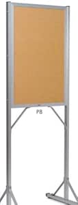 Amazon.com : Double Pedestal Open Face Free-Standing Bulletin Board, 6 ...