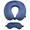 Amazon.com: Brookstone Memory Foam Neck Travel Pillow Set - High ...
