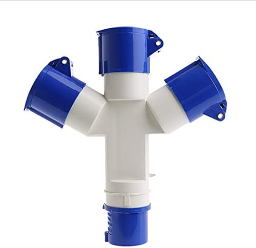 KAMCON™ Plastic 16A 3-Pin IP44 Industrial Plug, Wall Socket, Panel ...