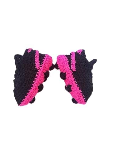 Amazon.com: Crochet Baby Sports Football Shoes, Crochet Girls Soccer ...