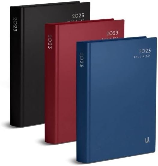 Martello P2510 - A4 Page a Day Diary 2023 Assorted Classic Colours X1 ...