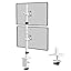 WORLDLIFT Dual Monitor Stand- Vertical Stack Monitor Desk Mount for Two ...